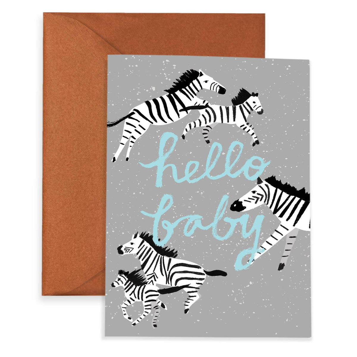 Zebra Hello Baby Card – Mutual Adoration + POST