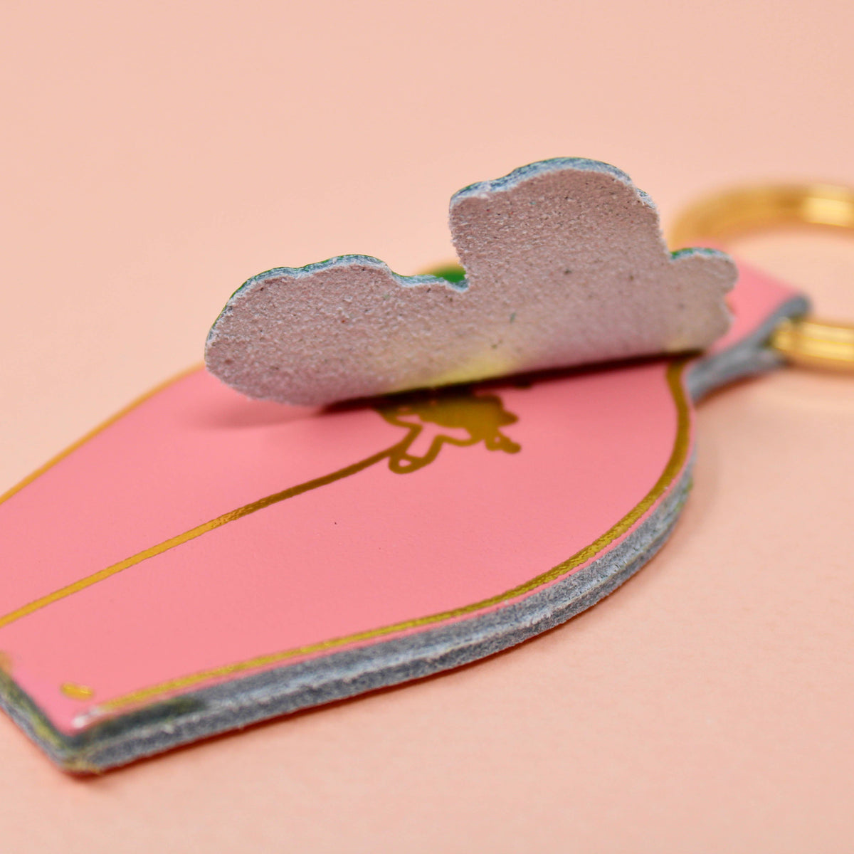 Peep Show Pink Man Leather Key Fob – Mutual Adoration + POST