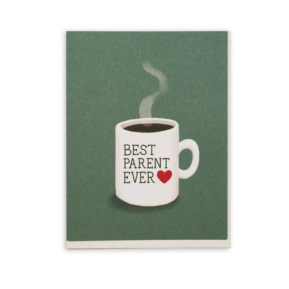 Best Parent Mug Greeting Card – Mutual Adoration + POST