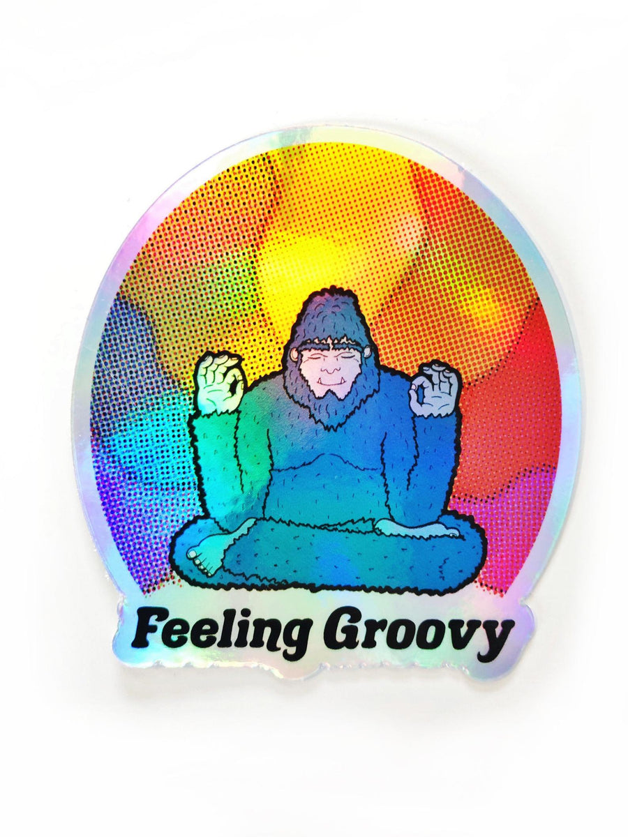 Feeling Groovy Holographic Sticker – Mutual Adoration + POST
