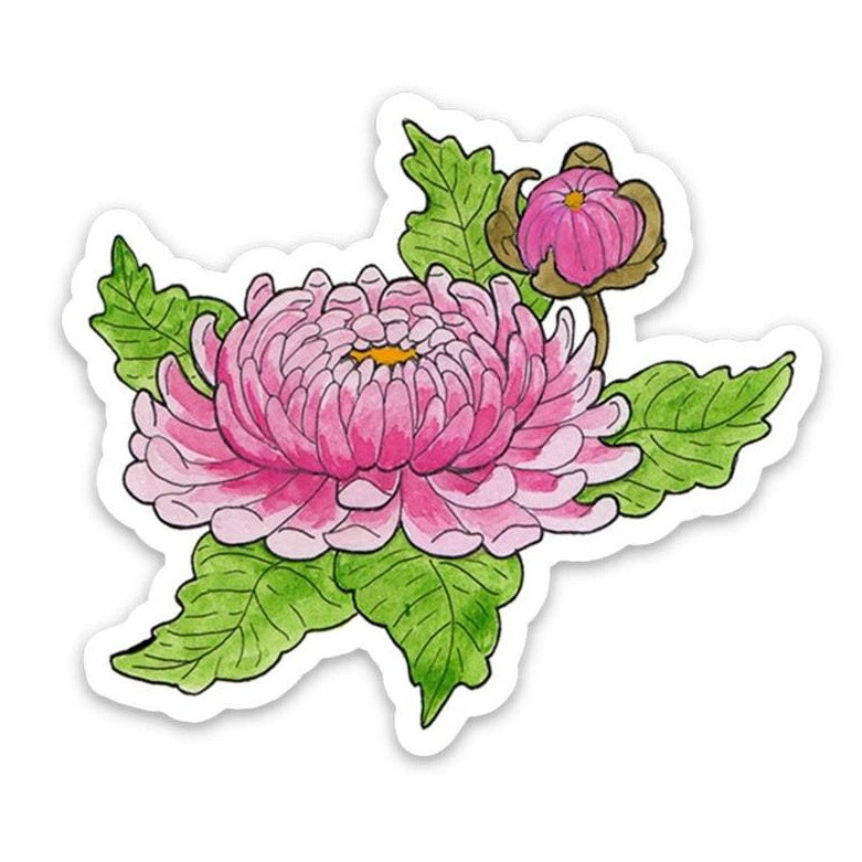 November Flower Chrysanthemum Sticker – Mutual Adoration + POST