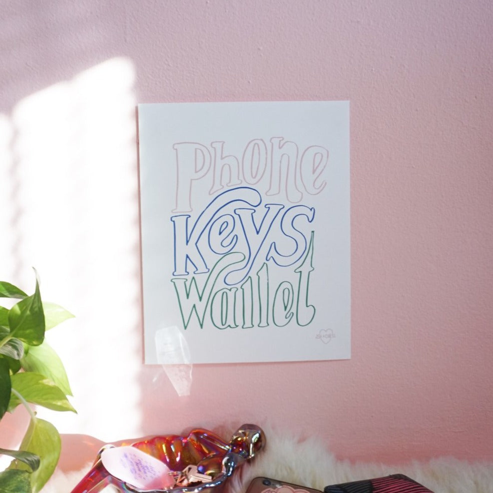 Phone Keys Wallet 8x10 Art Print – Mutual Adoration + POST