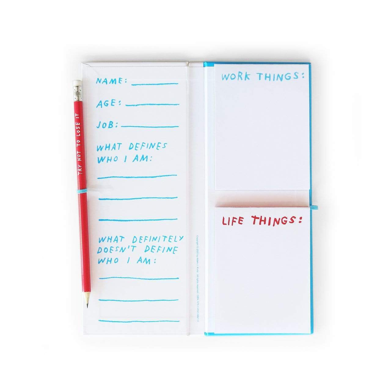 Work / Life Balance Ledger Notepad + Pencil – Mutual Adoration + POST